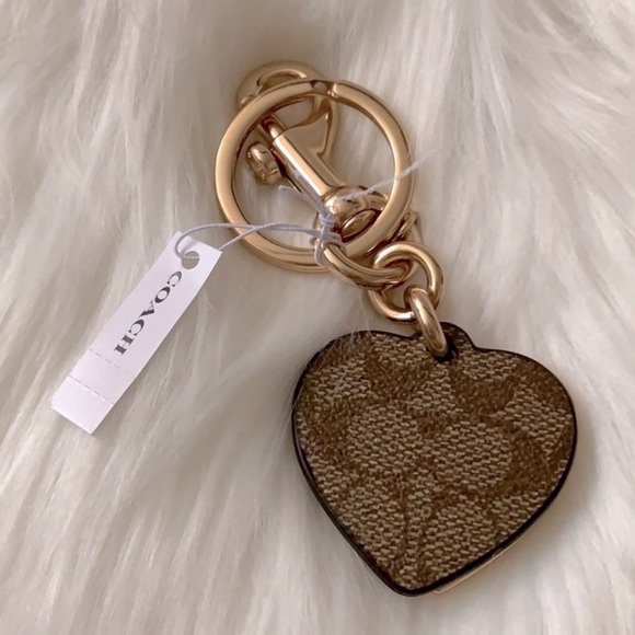Coach | Accessories | Coach Signature Hearts Key Ring | Poshmark